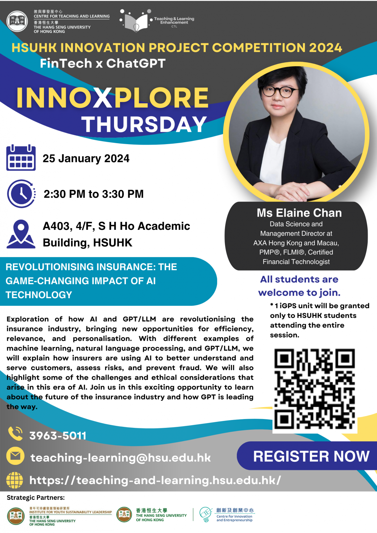 HSUHK Innovation Project Competition 2024 – Teaching and Learning Enhancement